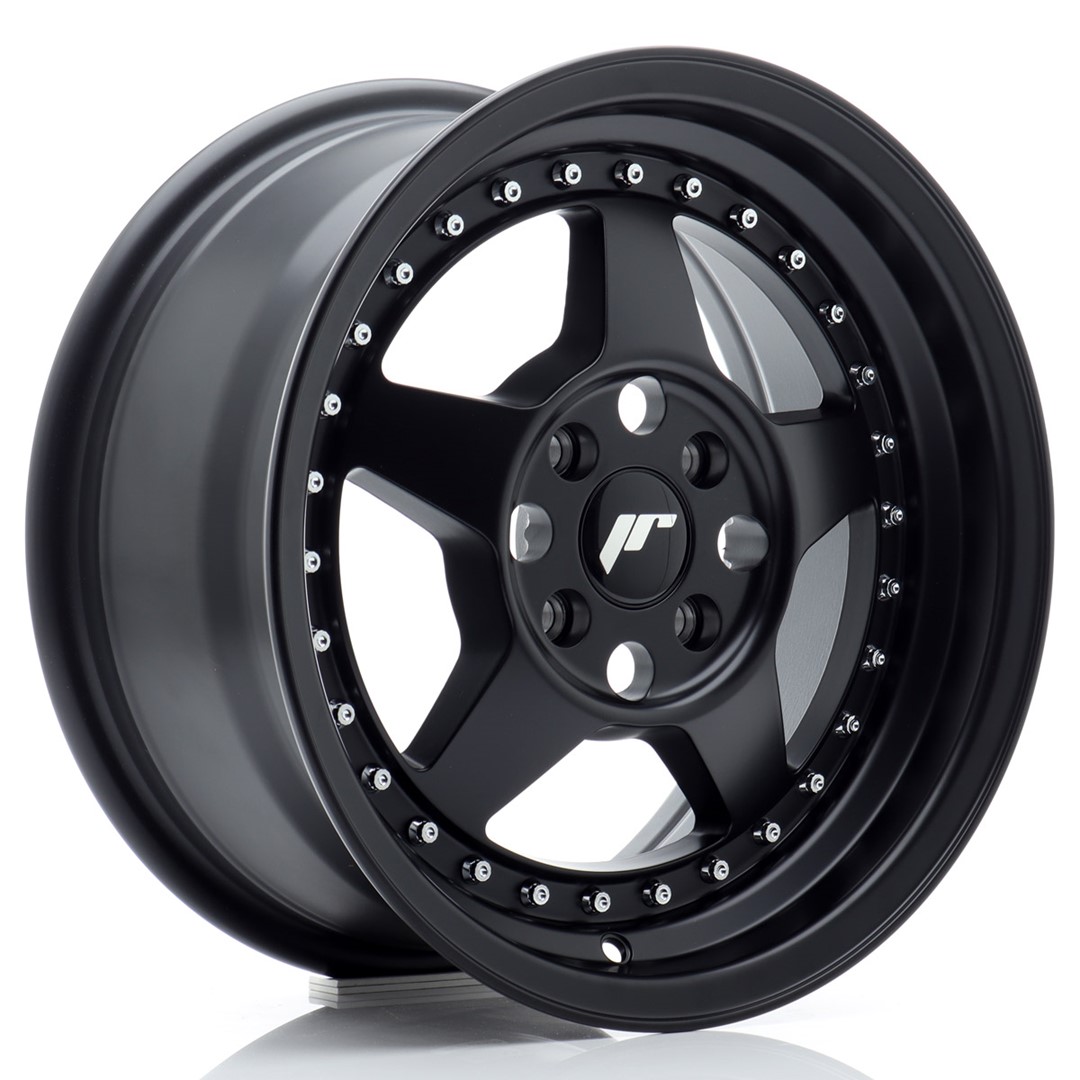 JR Wheels JR6 15x7 ET35 4x100 Matt Black - Bestofwheels