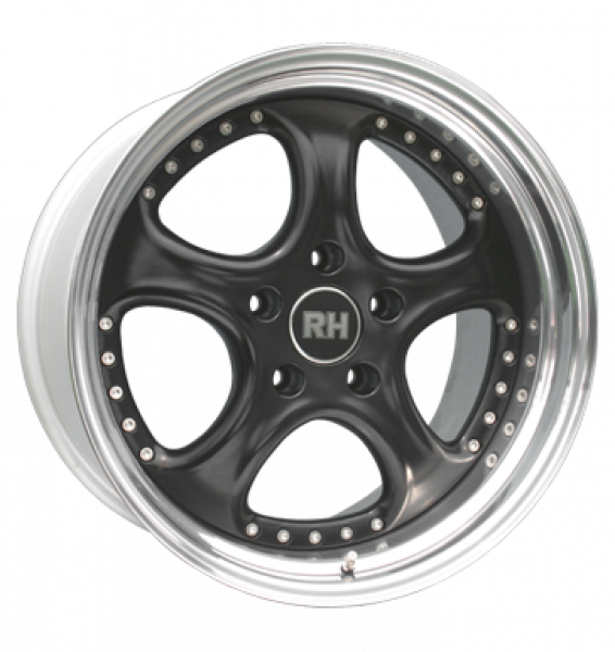 RH, AL Cup, 10x18 ET50 5x100 64,1, schwarz Horn hochgl. pol. - Bestofwheels